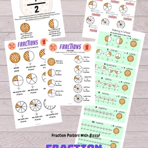 Fraction Pizza Restaurant Dramatic Play Center for Learning Fractions ...
