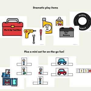 Printable Car Auto Shop Mechanic Dramatic Play and Learn Set - Etsy