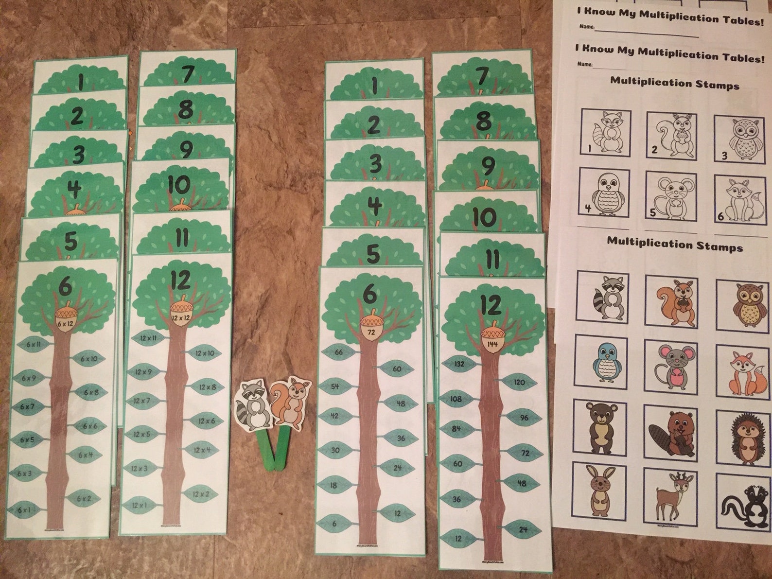 Multiplication Forest Climb A Fun and Easy Way to Practice | Etsy