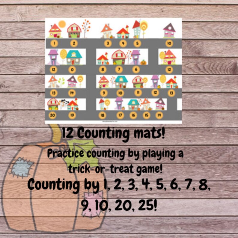 Skip Counting Trick or Treat Printable Mats. Ptactice Skip Counting and ...