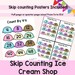 Printable Skip Counting Ice Cream Parlour Practice Set - Dramatic Play ...