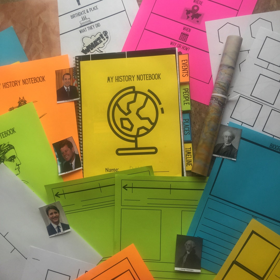 Interactive History Notebook for Any History or Geography / Biography ...
