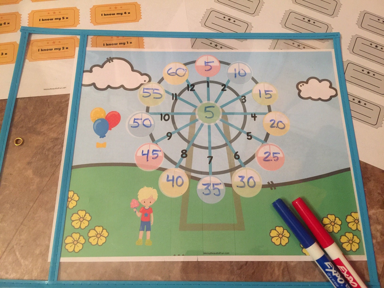 Multiplication Ferris Wheel Printable A Fun and Low Prep Way to ...