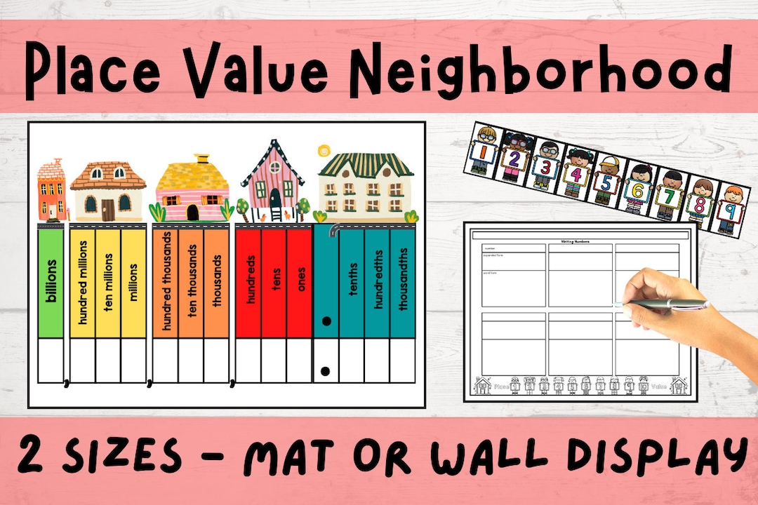 Place Value Neighborhood Math Unit (digital Download) - Etsy