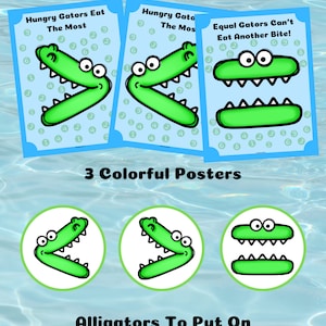 Hungry Gator Comparing Numbers Learning Pack Learn About Greater Than ...
