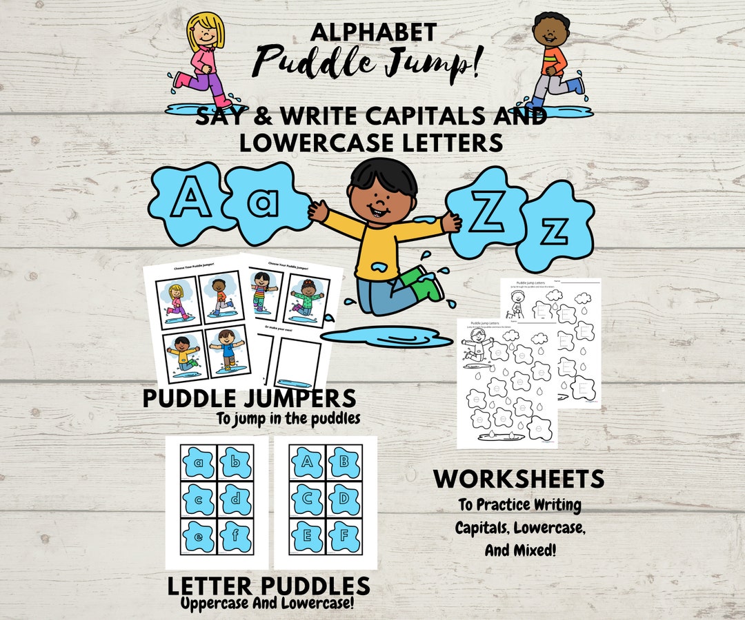 Alphabet and Phonics Puddle Jump Printable Activity for Learning and ...