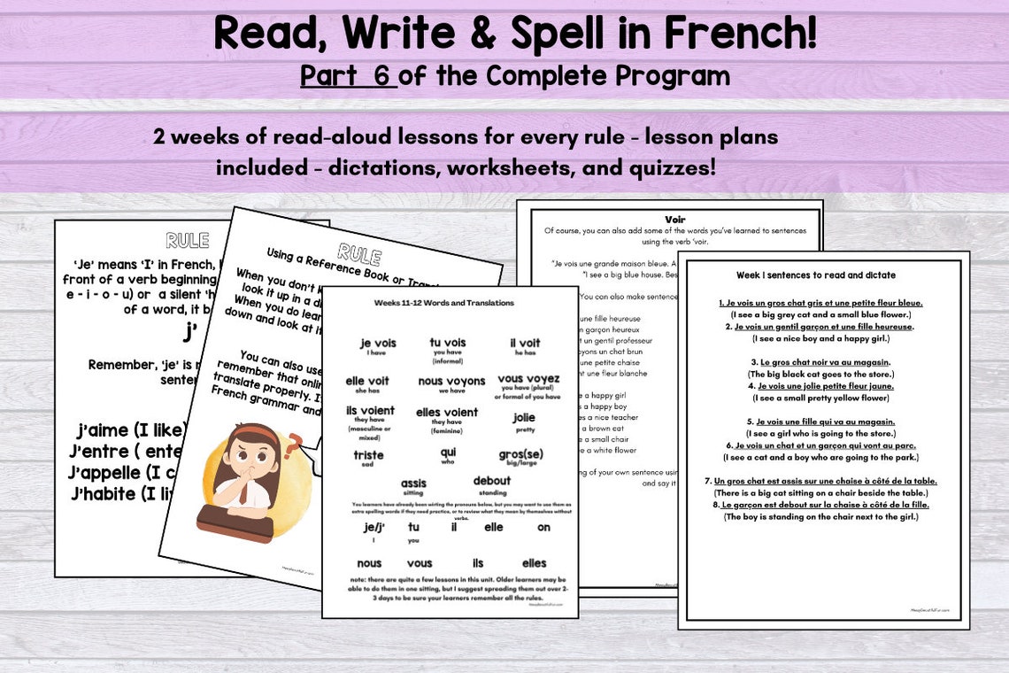 French Writing Program Part 6 for FSL Beginner Writers - Etsy