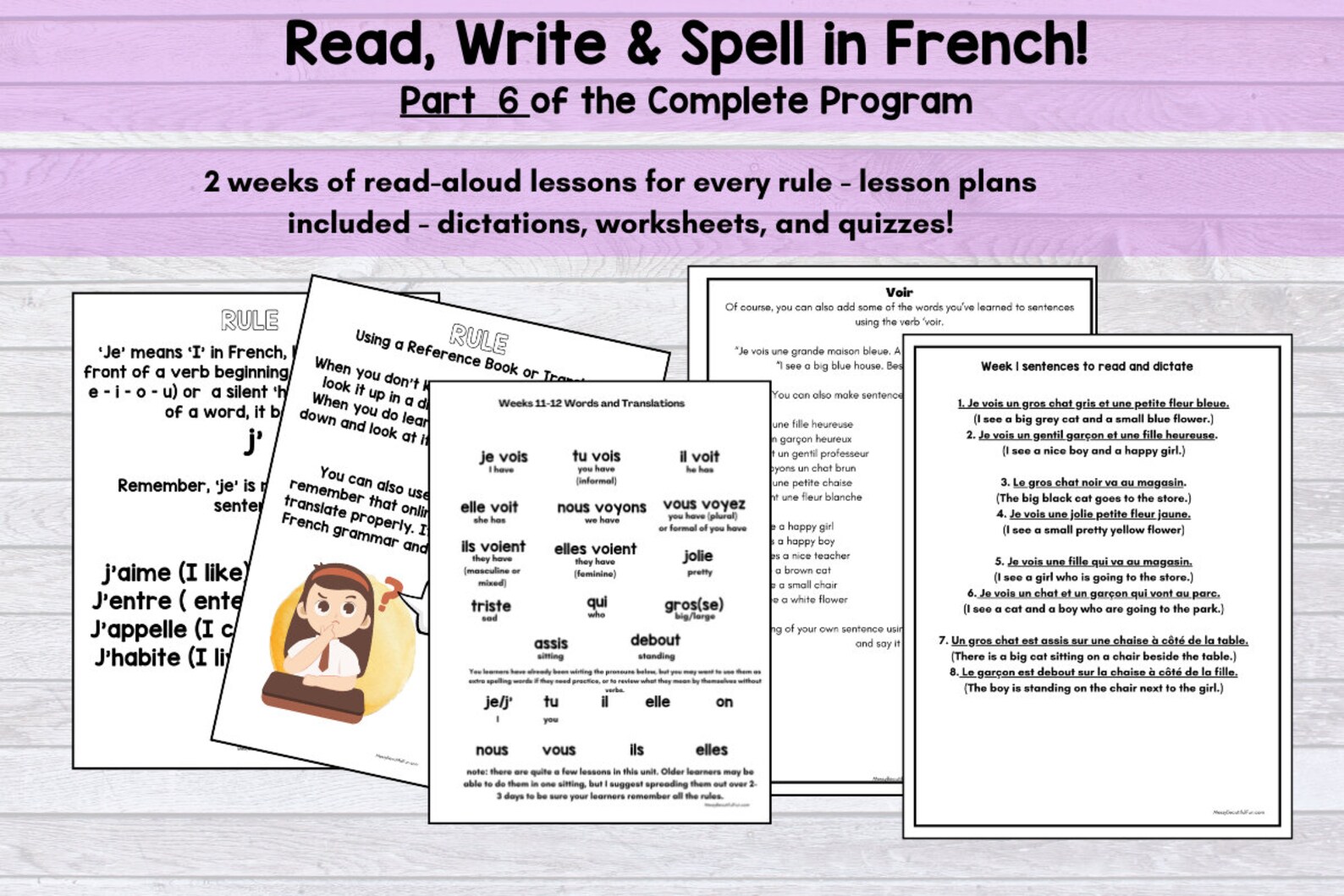 French Writing Program Part 6 for FSL Beginner Writers - Etsy