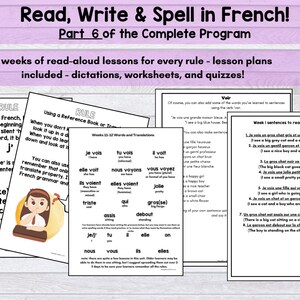 French Writing Program Part 6 for FSL Beginner Writers - Etsy