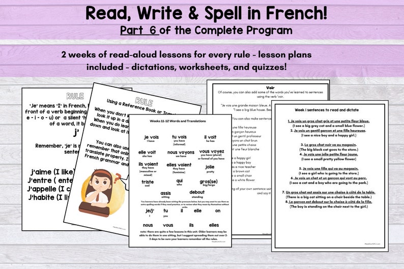 French Writing Program Part 6 for FSL Beginner Writers - Etsy