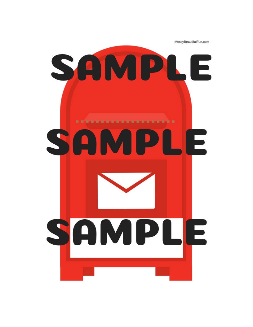 Sight Word Post Office Play Center - A Printable Play Center for ...