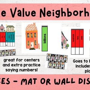 Place Value Neighborhood Math Unit (digital Download) - Etsy