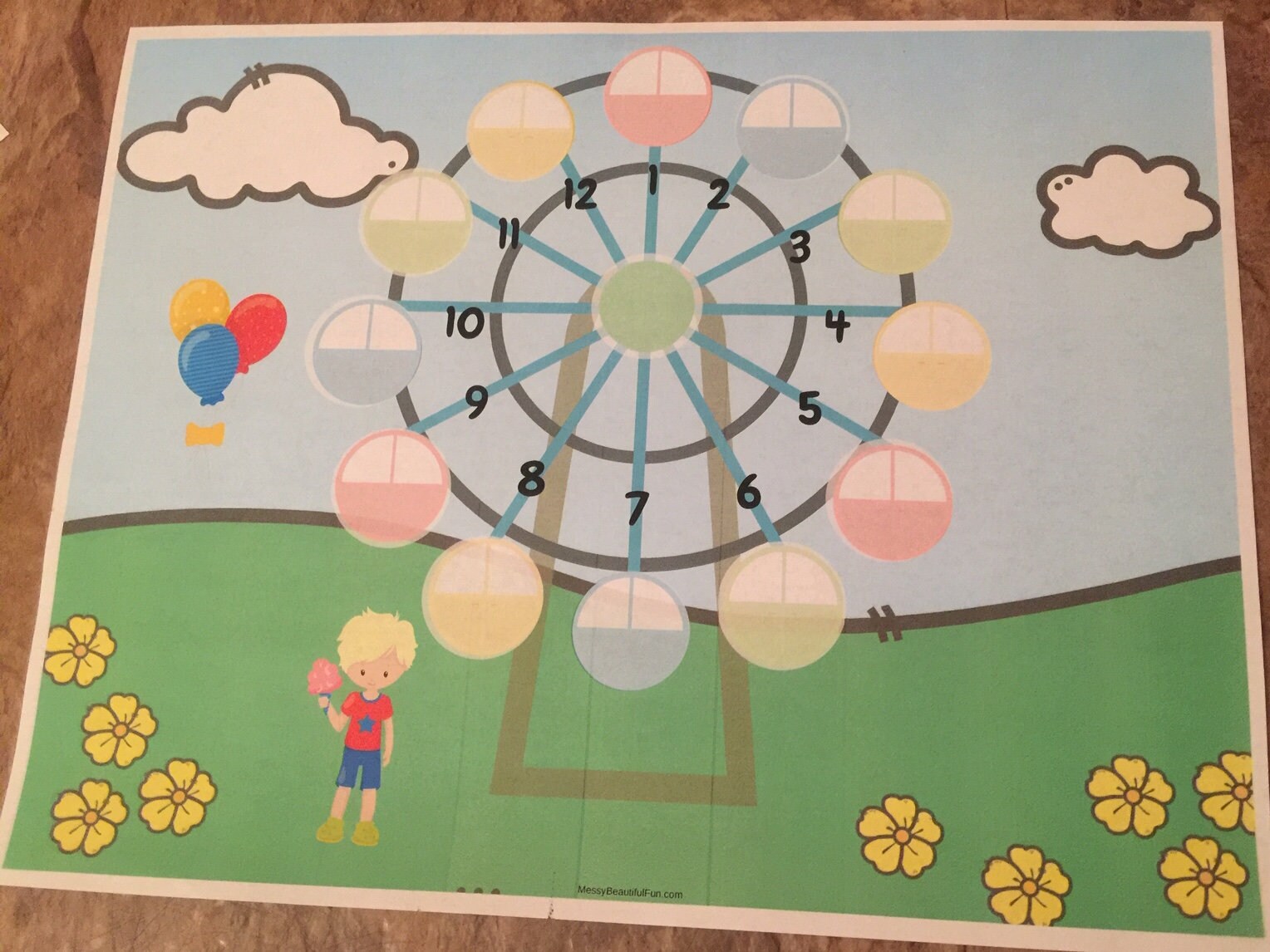 Multiplication Ferris Wheel Printable A Fun and Low Prep Way to ...