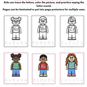 Alphabet Phonics Posters Point Trace Say for Classroom or Homeschool - Etsy