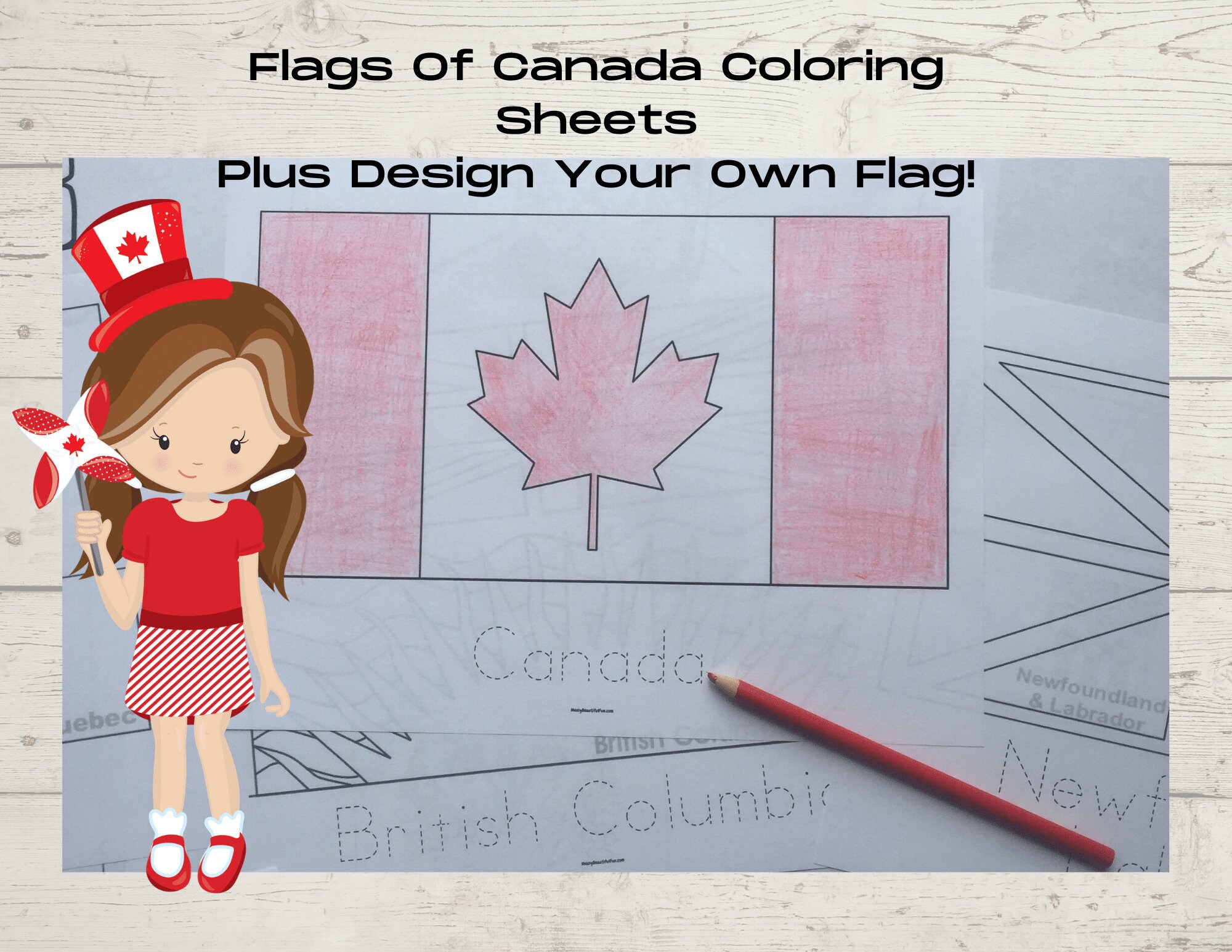 Provincial Flags Coloring Pages
