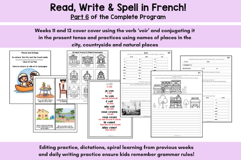 French Writing Program Part 6 for FSL Beginner Writers - Etsy