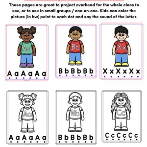 Alphabet Phonics Posters Point Trace Say for Classroom or Homeschool - Etsy