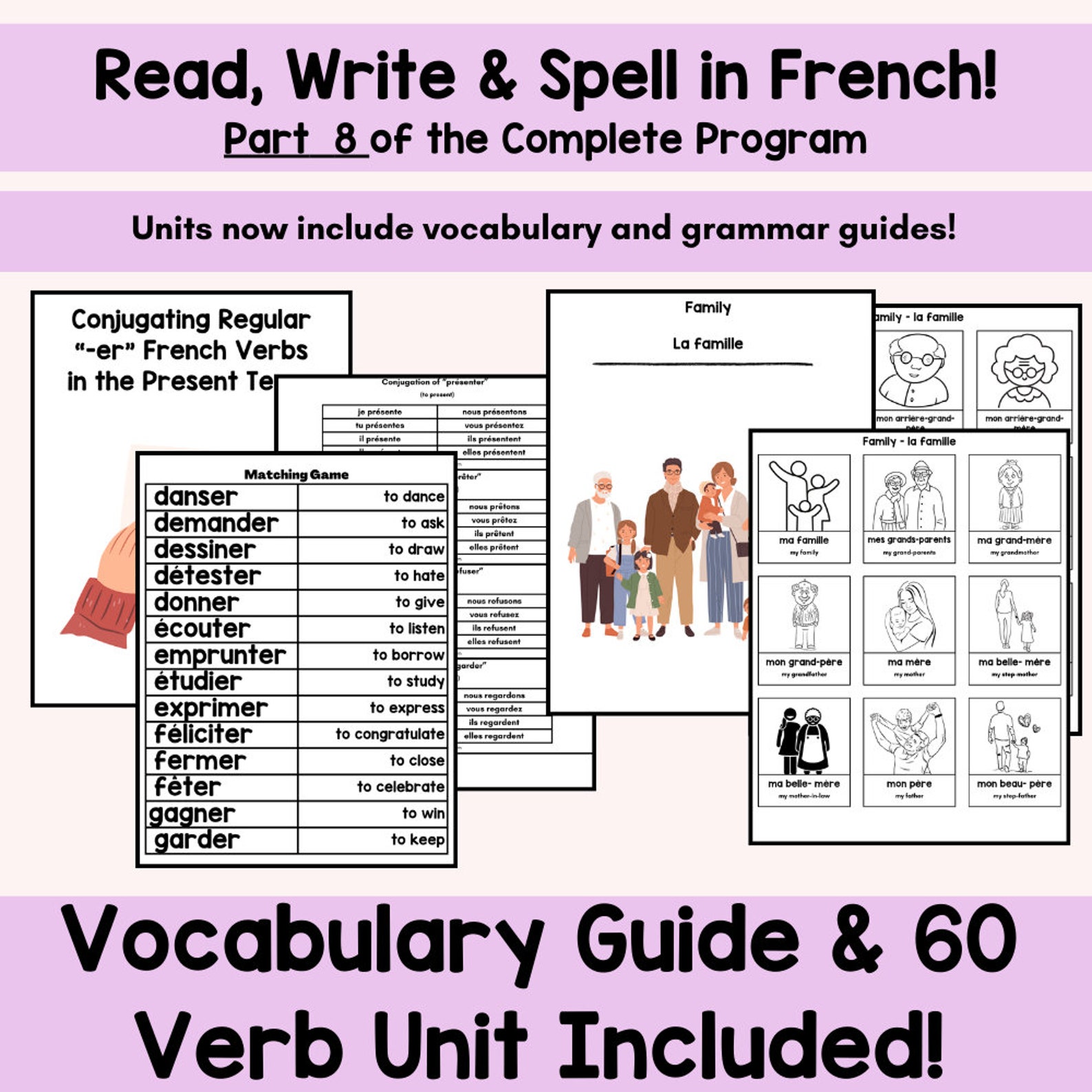 French Writing Lessons Curriculum for FSL Learners Part 8 - Etsy