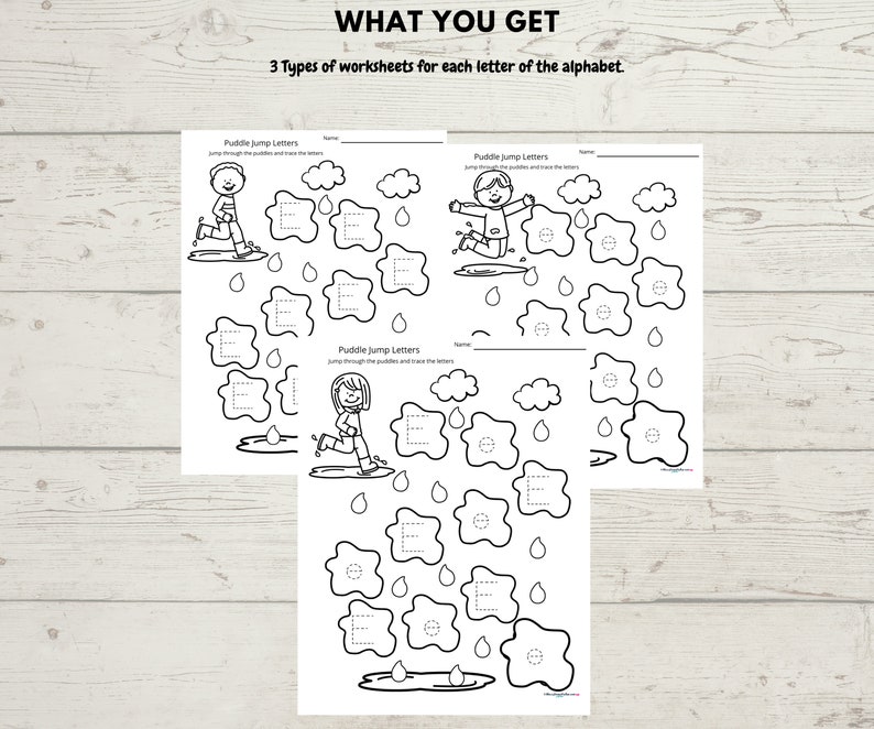Alphabet and Phonics Puddle Jump Printable Activity for Learning and ...