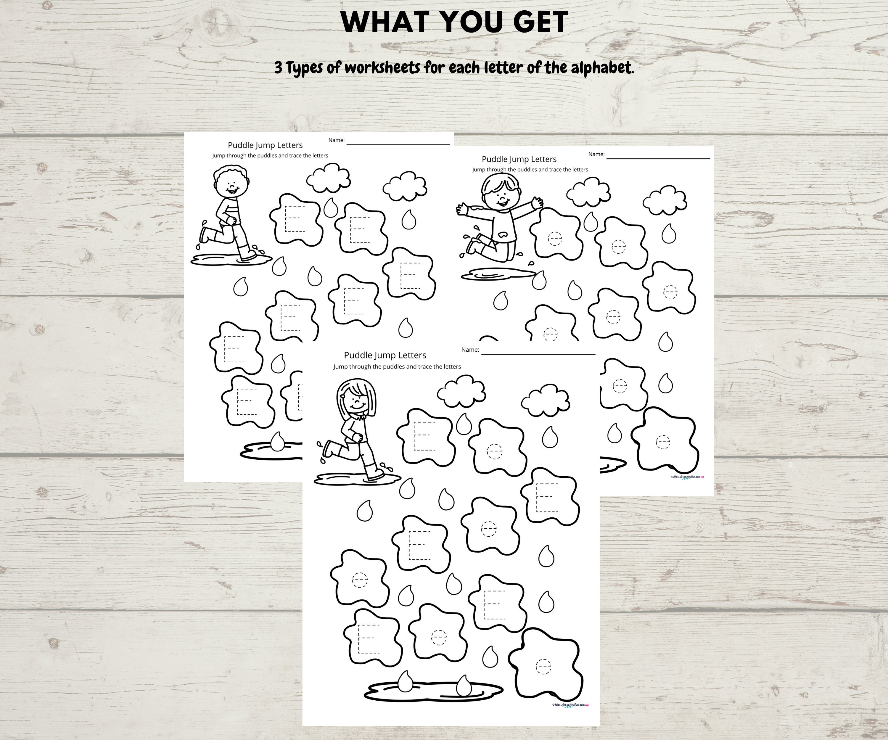 Alphabet and Phonics Puddle Jump Printable Activity for Learning and ...