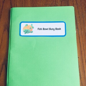 Fish Aquarium Busy Folder for Pretend Play Fun & Worksheet-free Busy ...