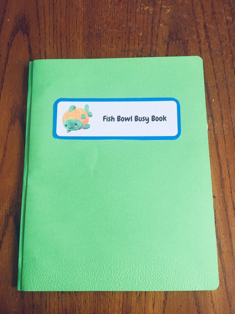Fish Aquarium Busy Folder for Pretend Play Fun & Worksheet-free Busy ...