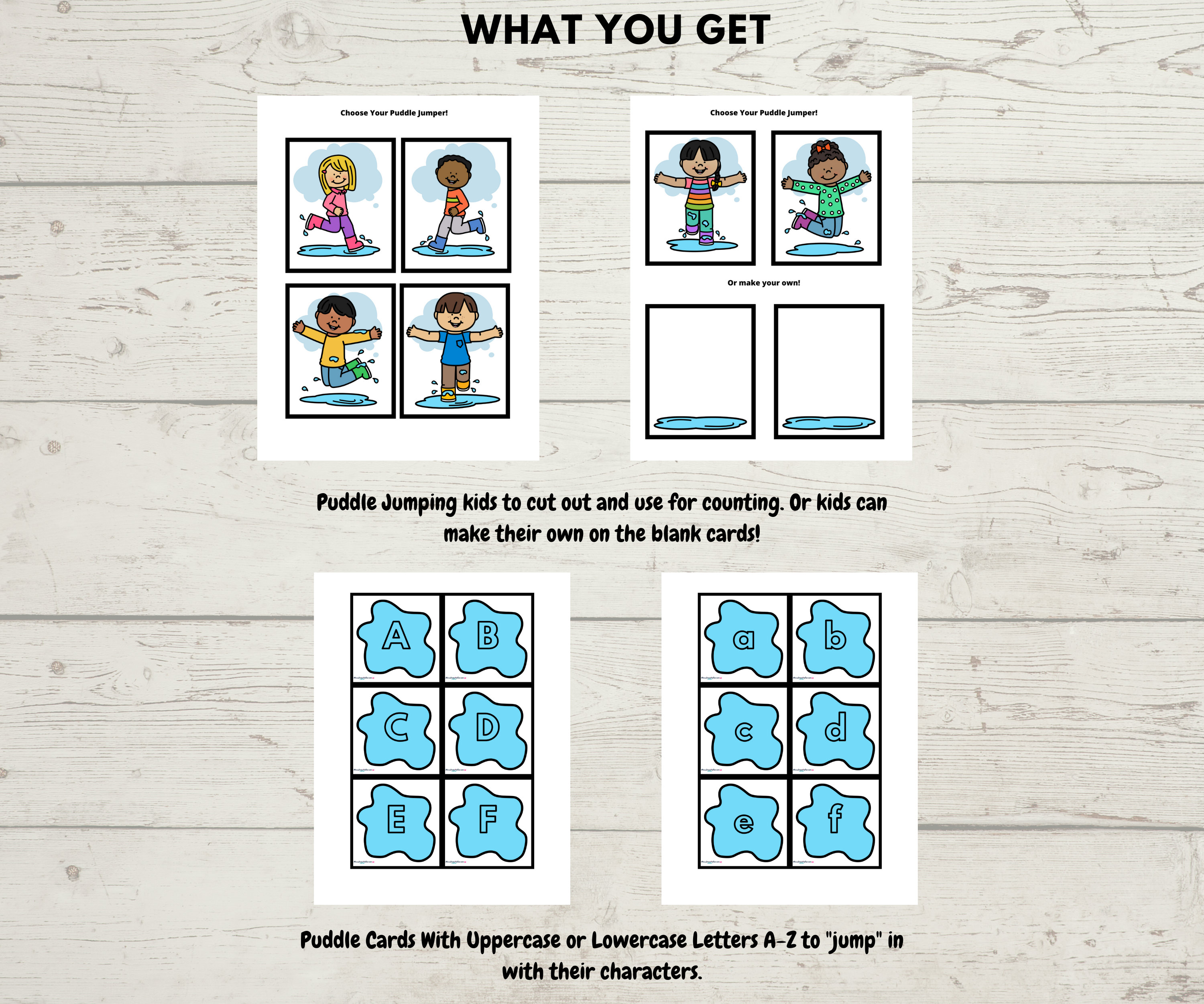 Alphabet and Phonics Puddle Jump Printable Activity for Learning and ...
