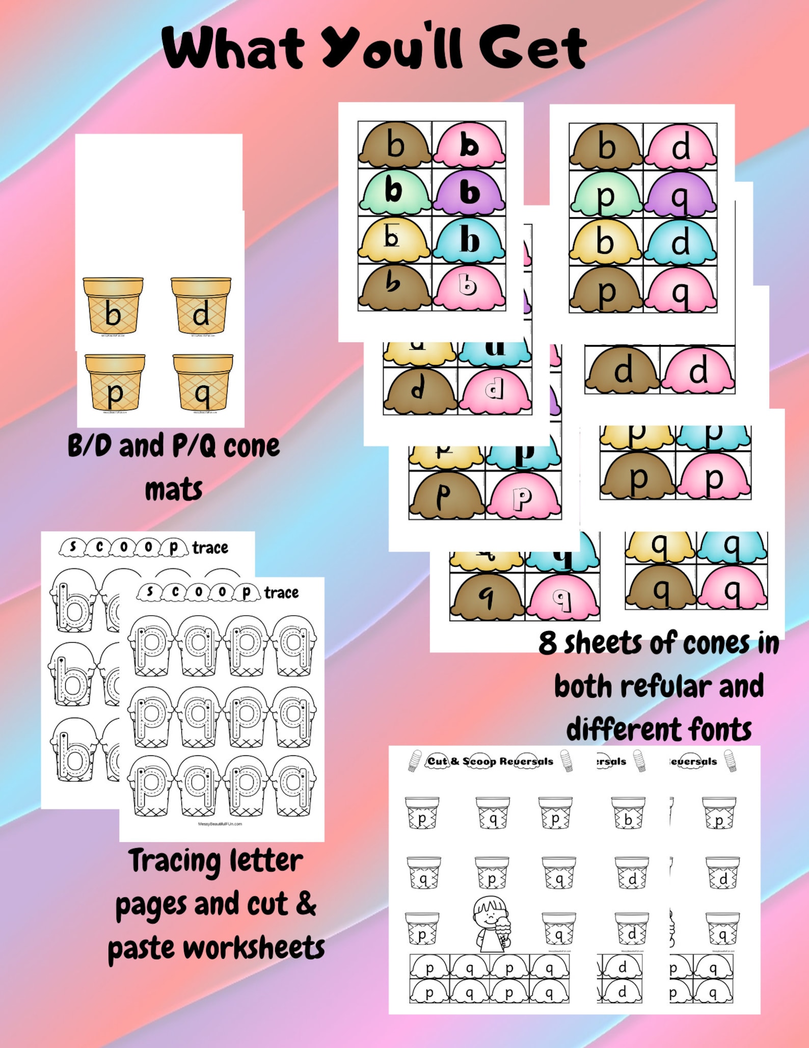 Scoop It! Reversals Help Kids Learn Their B's, D's, P's and Q's, the ...