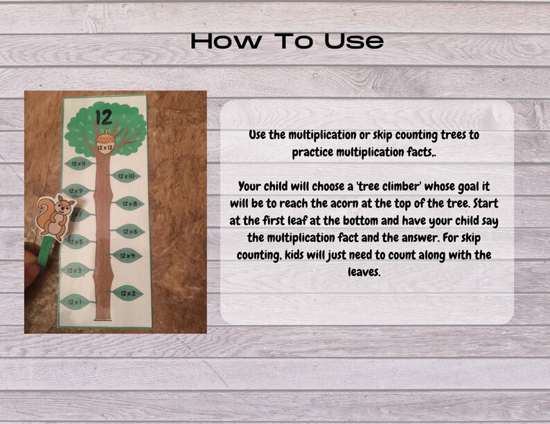 Multiplication Forest Climb - A Fun and Easy Way to Practice Times ...