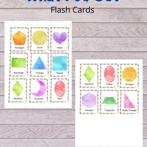 Shapes Learning Printable Pack Montessori Inspired Centers for Home ...