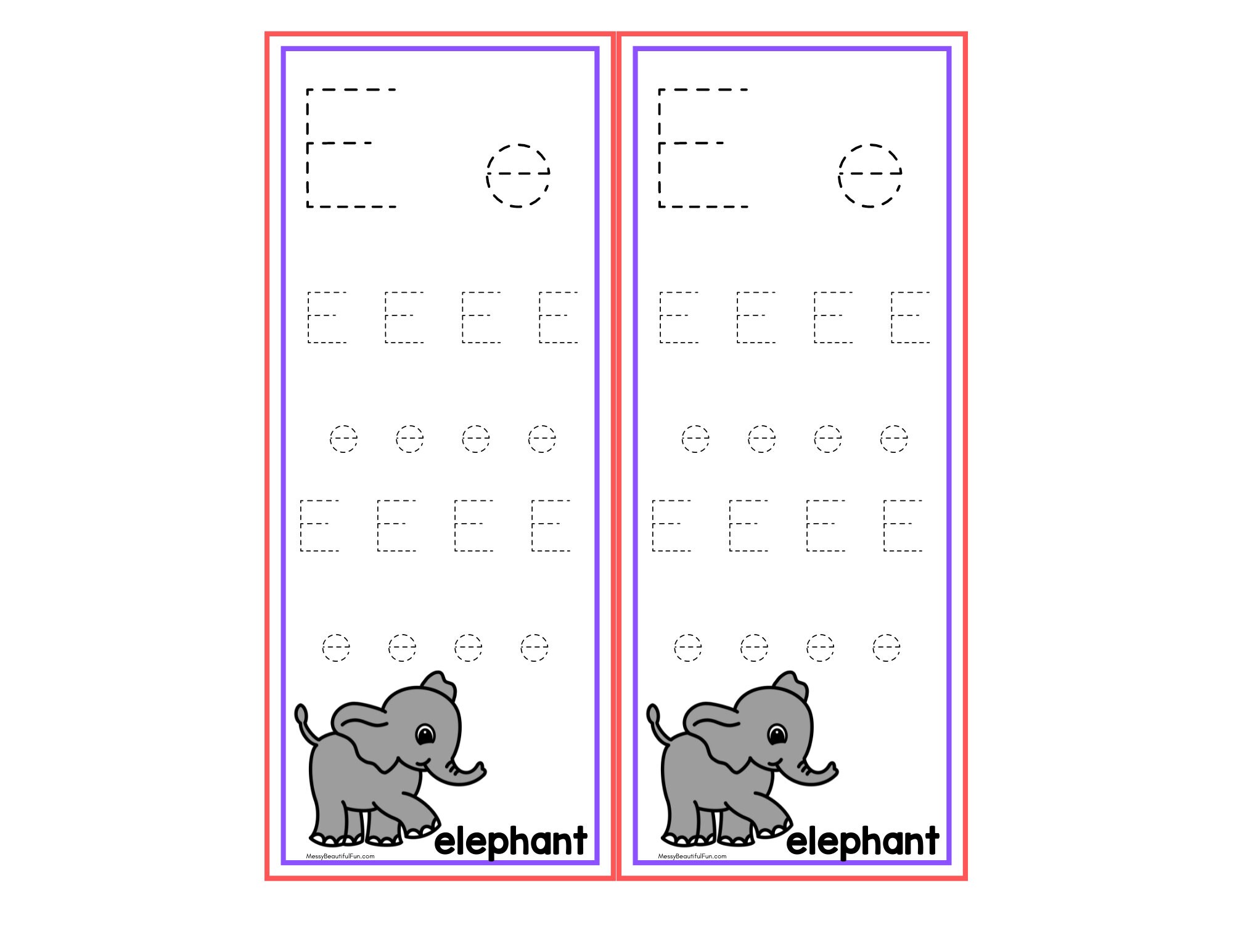 Alphabet Tracing Bookmarks for Handwriting and Letter Recognition ...