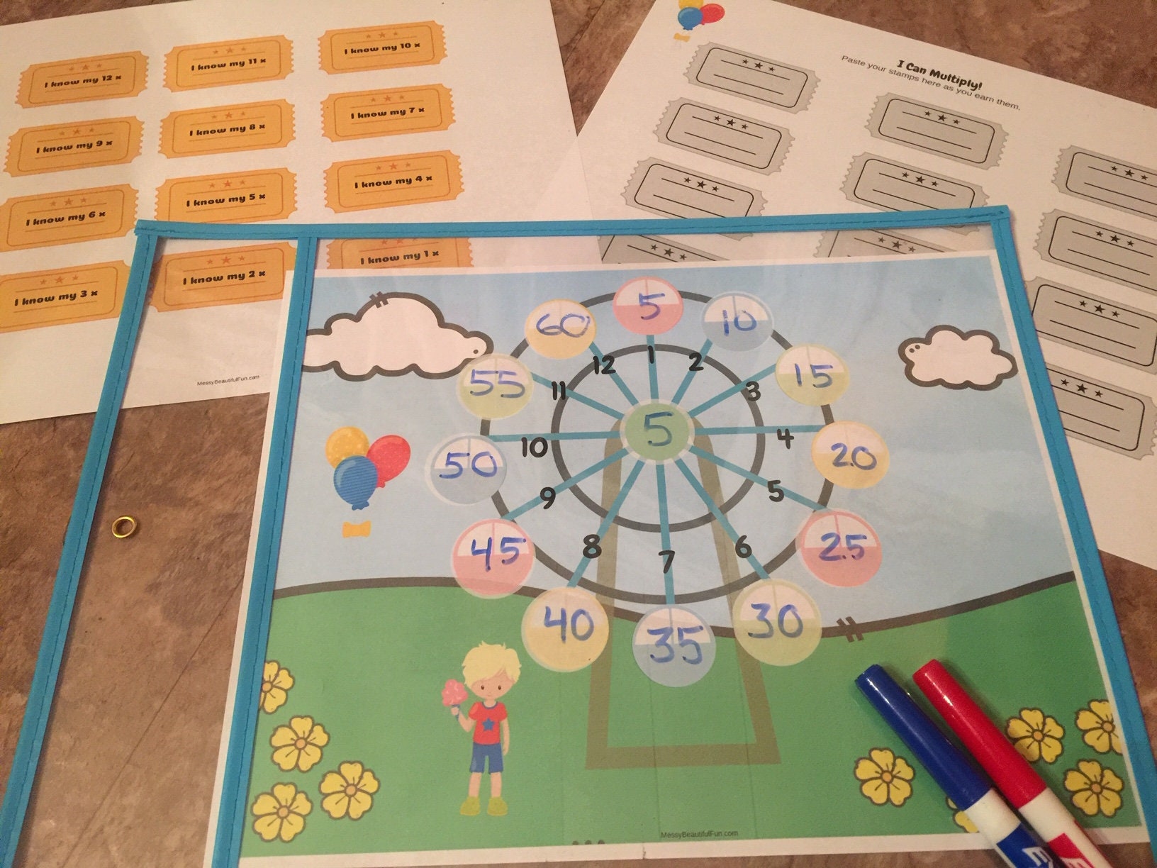 Multiplication Ferris Wheel Printable A Fun and Low Prep Way to ...