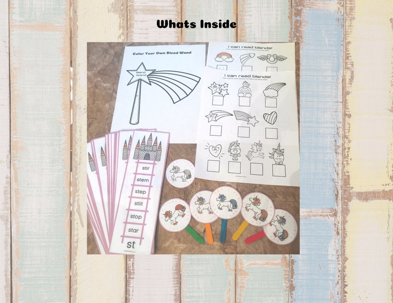 Unicorn Blends Ladders - A Fun Way to Teach Phonics Blends - Etsy