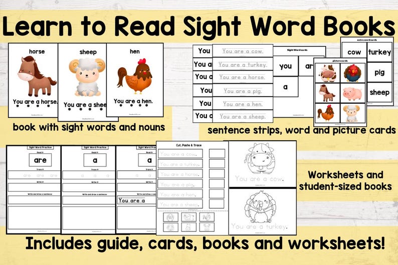 Sight Words Book for Kids – Learn to Read Printable | Kindergarten ...