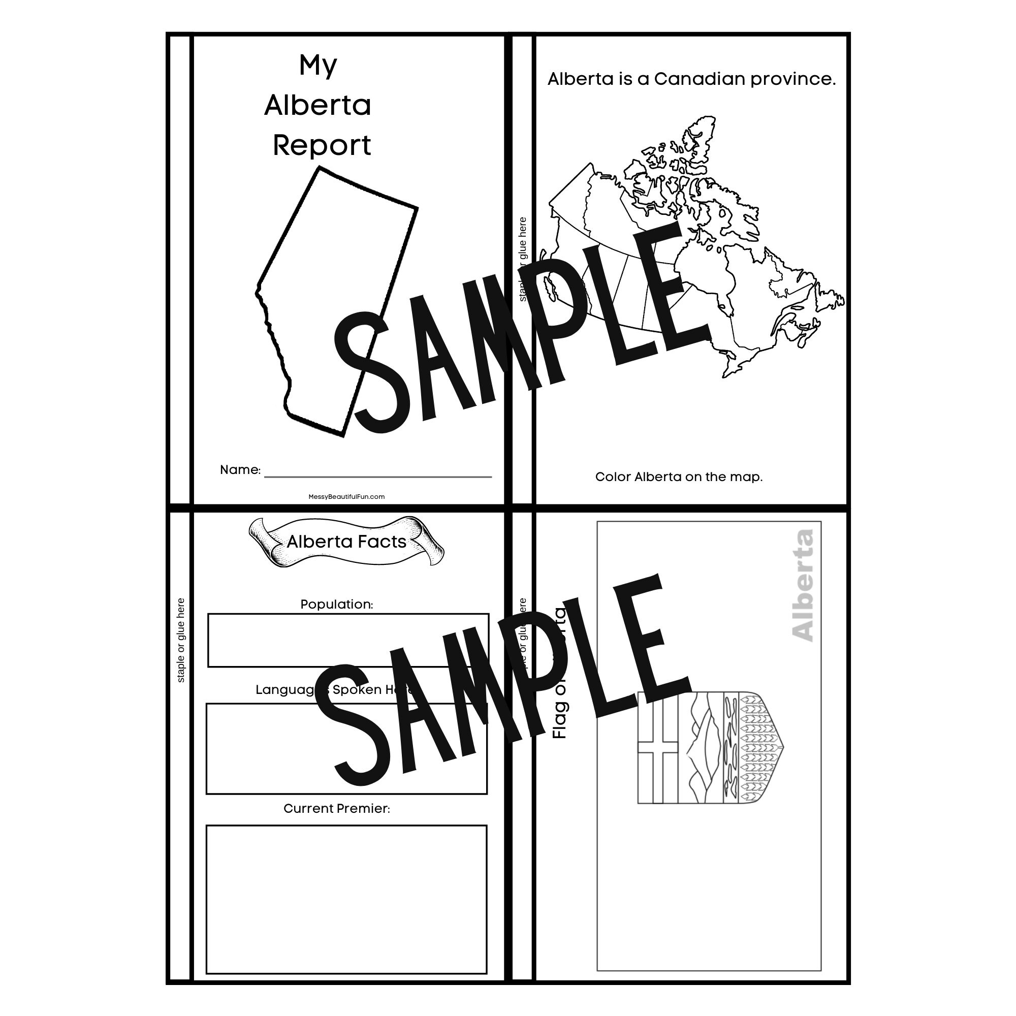 Canada Province Mini Booklets for Homeschool and Classroom Geography ...