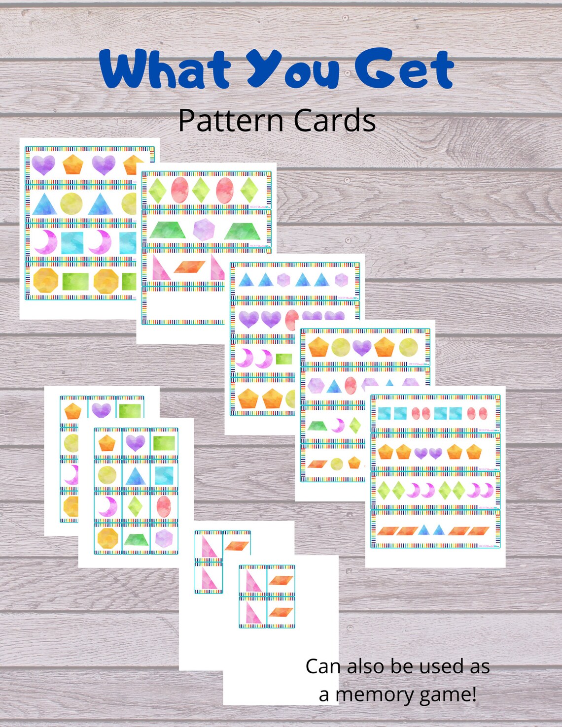Shapes Learning Printable Pack Montessori Inspired Centers for Home ...