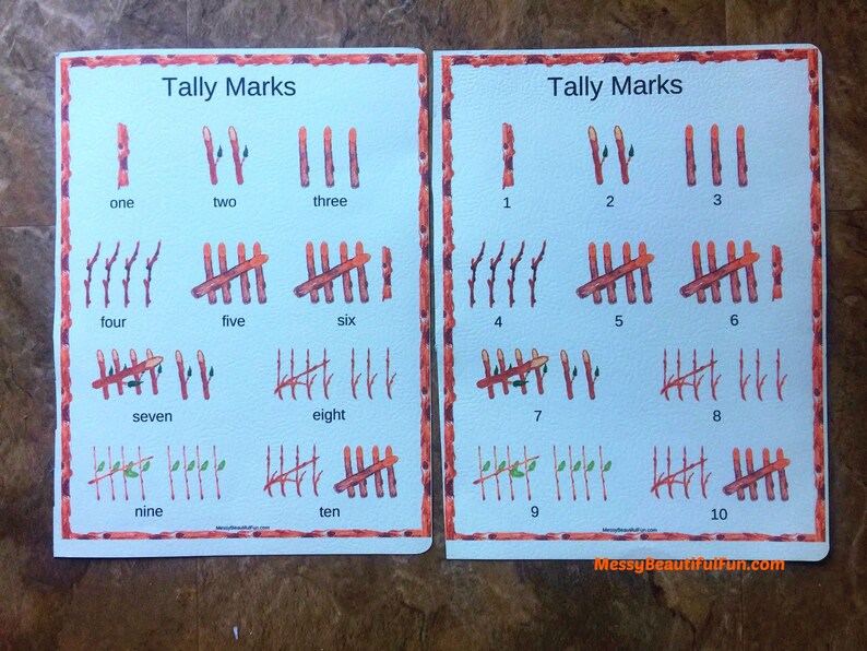 Tally Marks Stick Counting: A Montessori/waldorf Inspired Approach to ...
