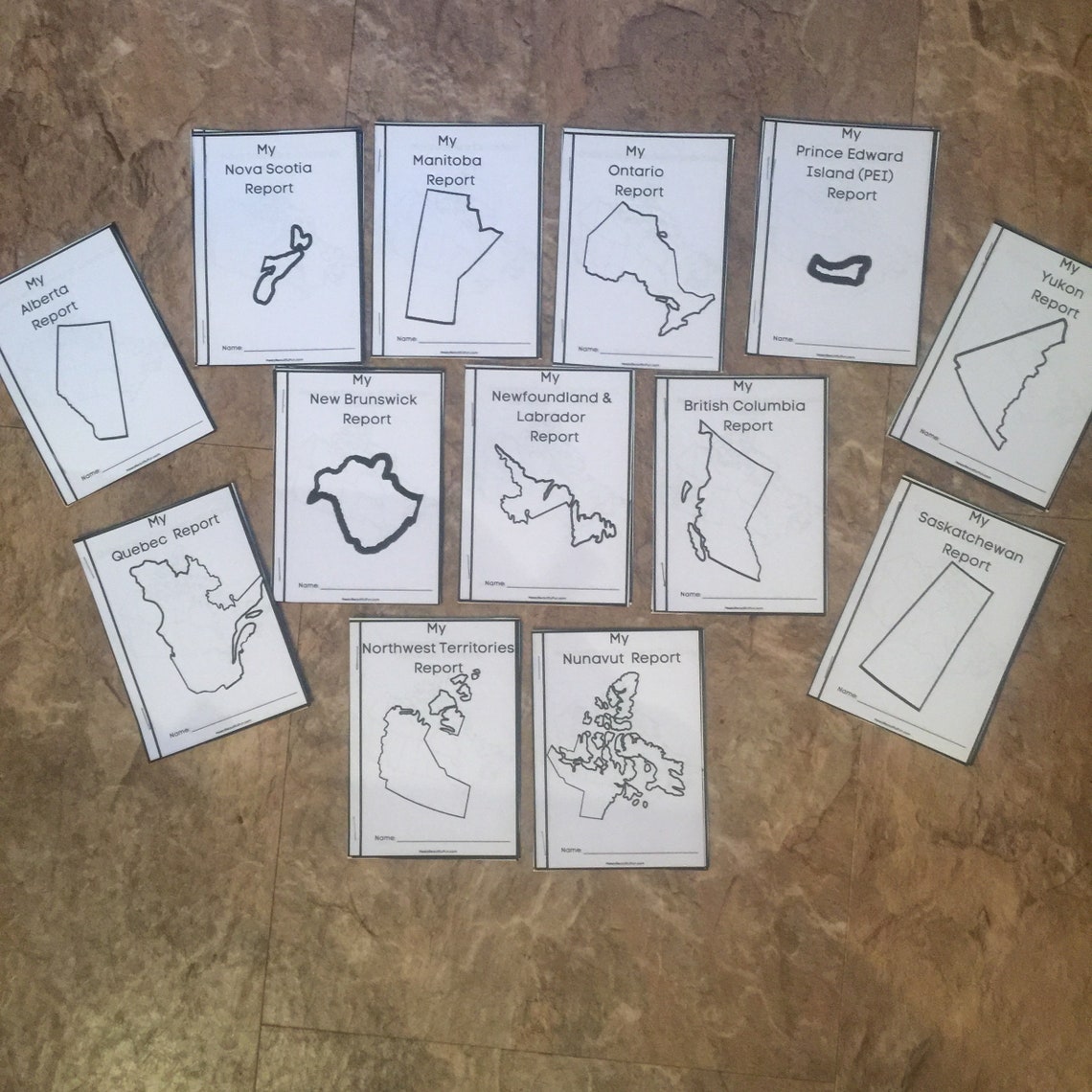 Canada Province Mini Booklets for Homeschool and Classroom - Etsy Canada