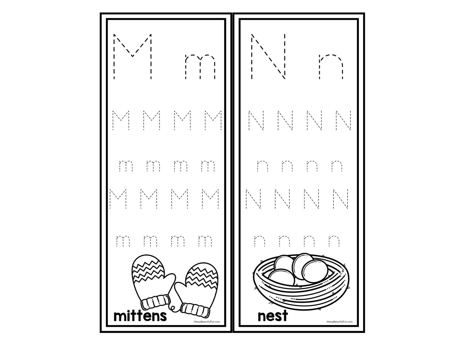 Alphabet Tracing Bookmarks for Handwriting and Letter Recognition ...