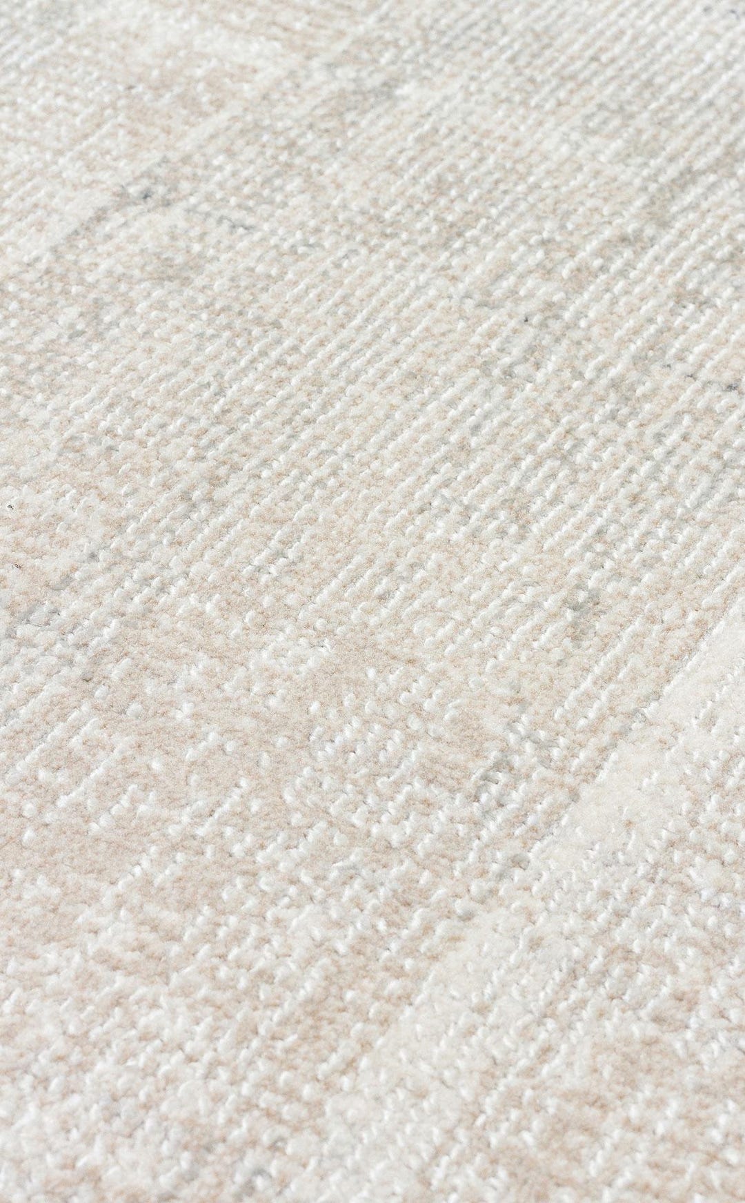 Beige Grey Modern Flat Rug, Solid Color Polyester Carpet, Non Shedding ...