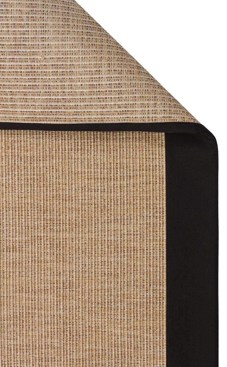 Sisal Rug With Hand-stitched Black Border - Custom Pet Friendly Carpet ...