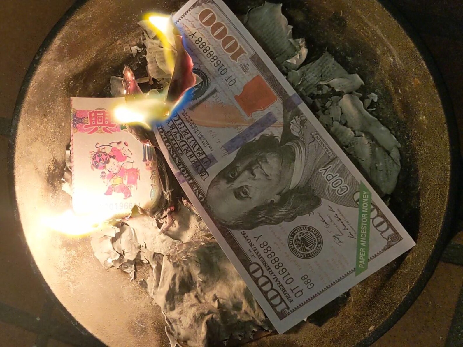 Ancestor Money Burn Service | Memorial Offering Service | Blessings ...