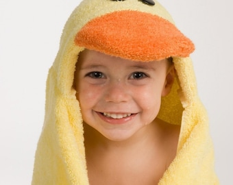 Duck Adult Hooded Towel / Personalized Gift / Large Hooded Towels ...