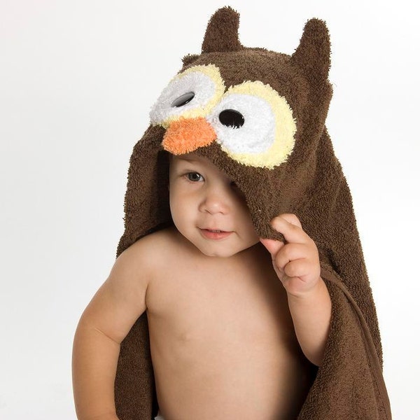 Owl Hooded Towel - Etsy