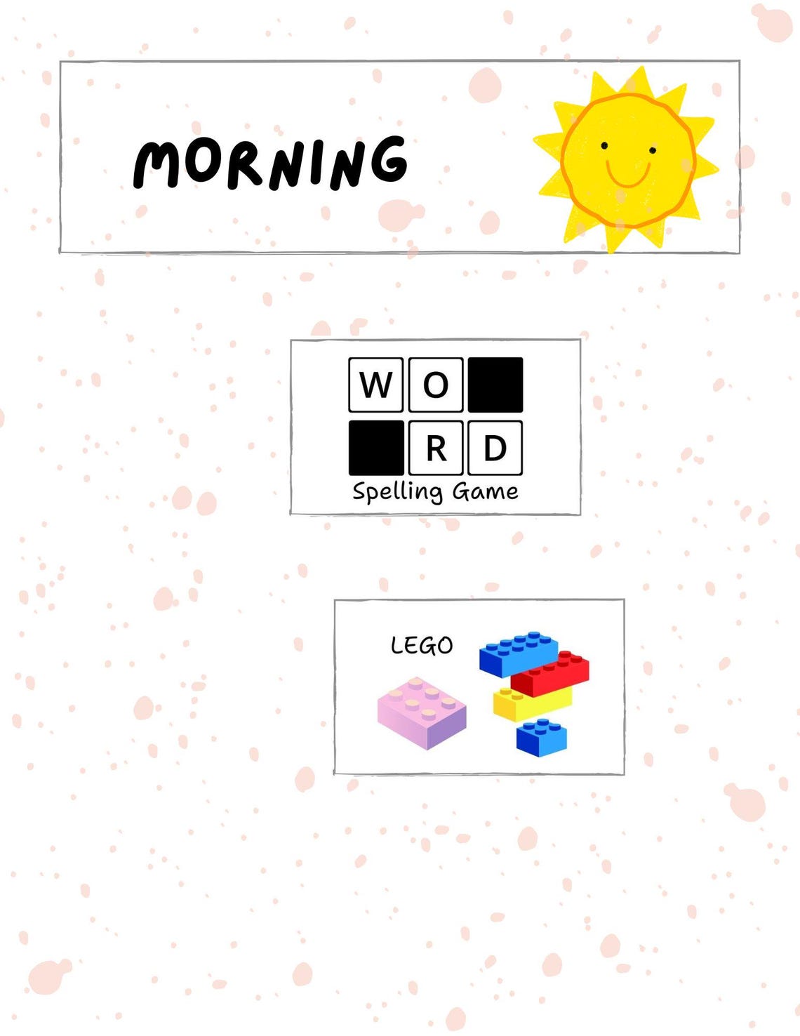 Printable Daily Kids Schedule – Visual Routine Chart for Children ...
