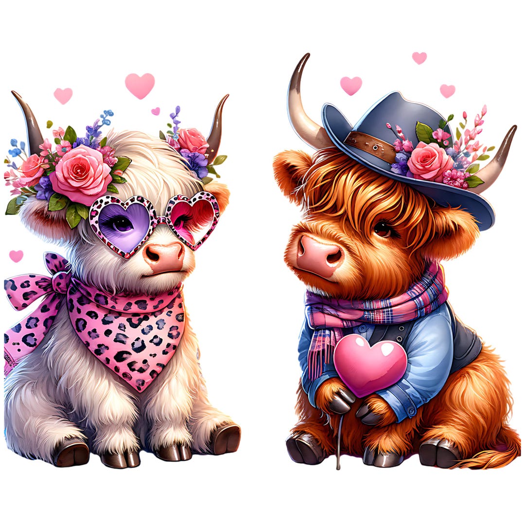 Romantic Plush Cows, Soft Couple Calves, Valentine’s Day Gift, Cute ...