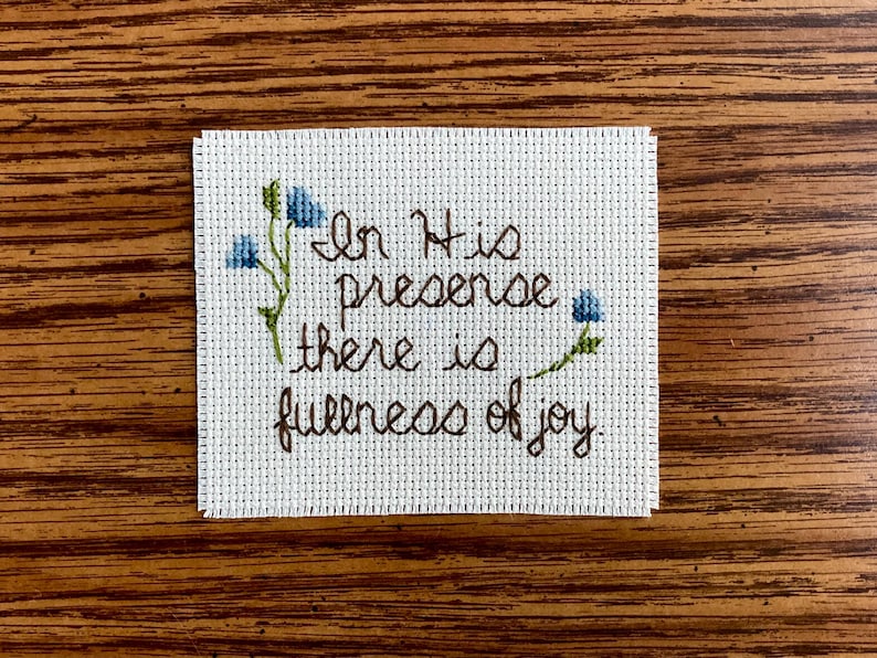 Bible Verse Cross Stitch Pattern Bible Verse Cross Stitch Christian ...