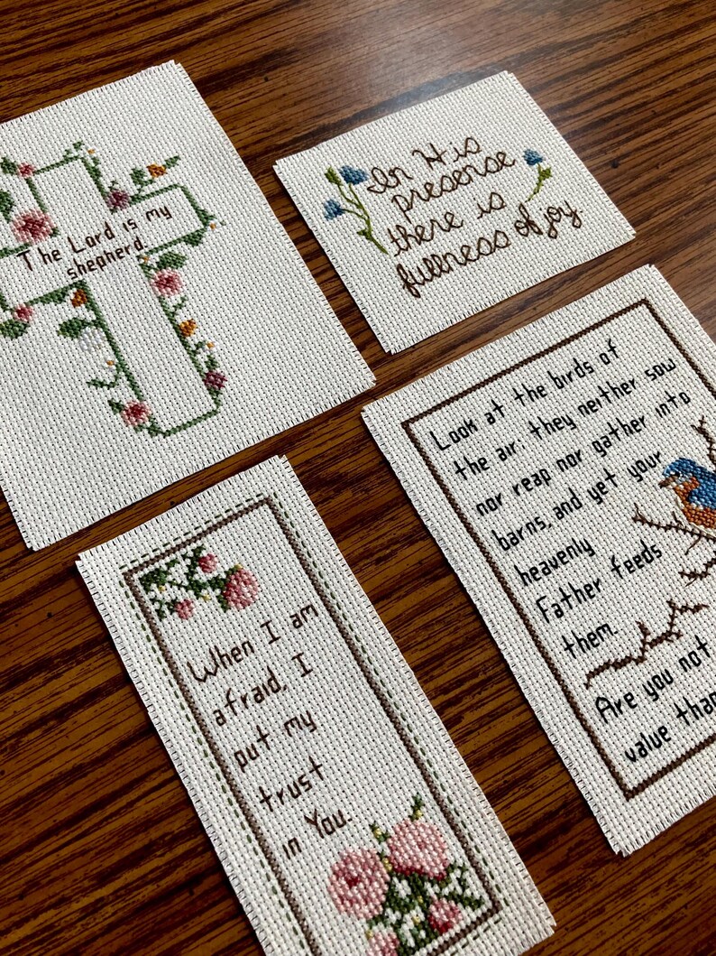 Bible Verse Cross Stitch Pattern Bible Verse Cross Stitch Christian ...