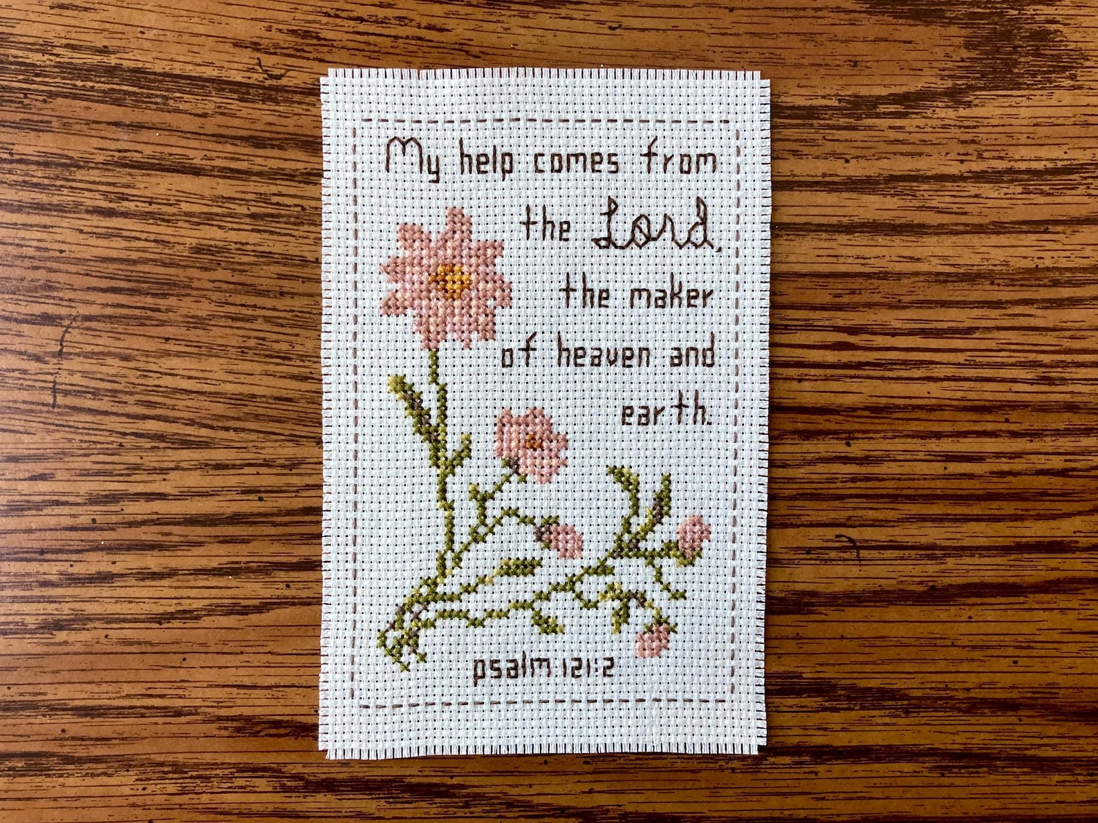 Bible Verse Cross Stitch Pattern Floral Cross Stitch Bible Verse Cross ...