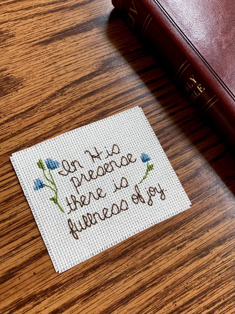 Bible Verse Cross Stitch Pattern Bible Verse Cross Stitch Christian ...